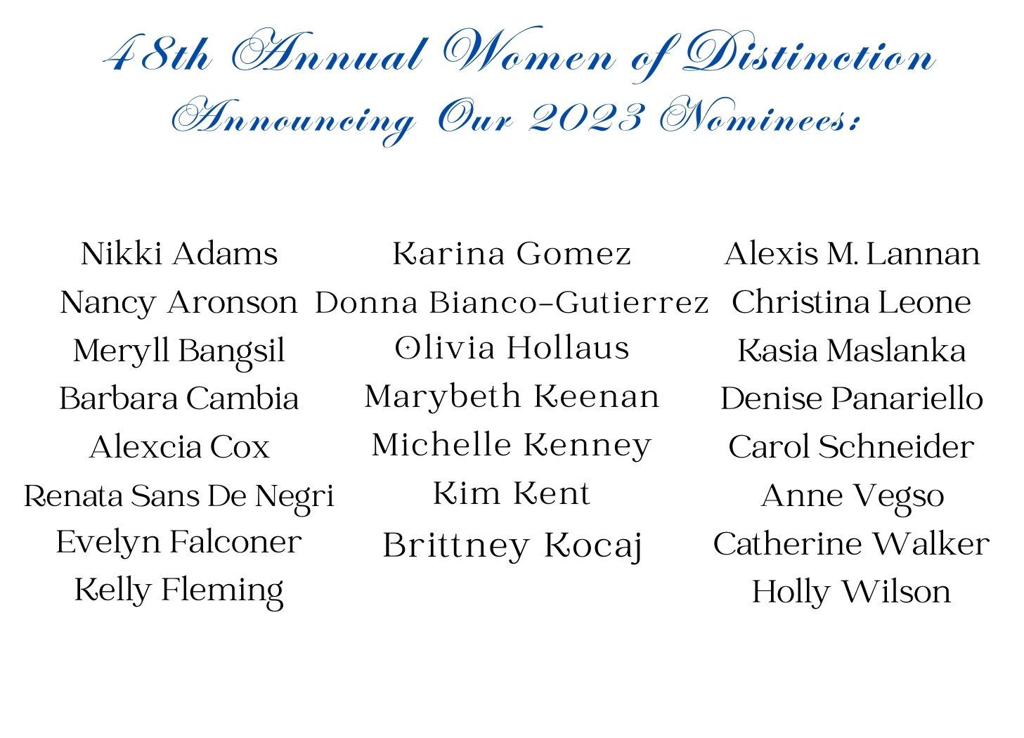Soroptimist International of Boca Raton/Deerfield Beach - 2023 Women of Distinction: 60 years of ...